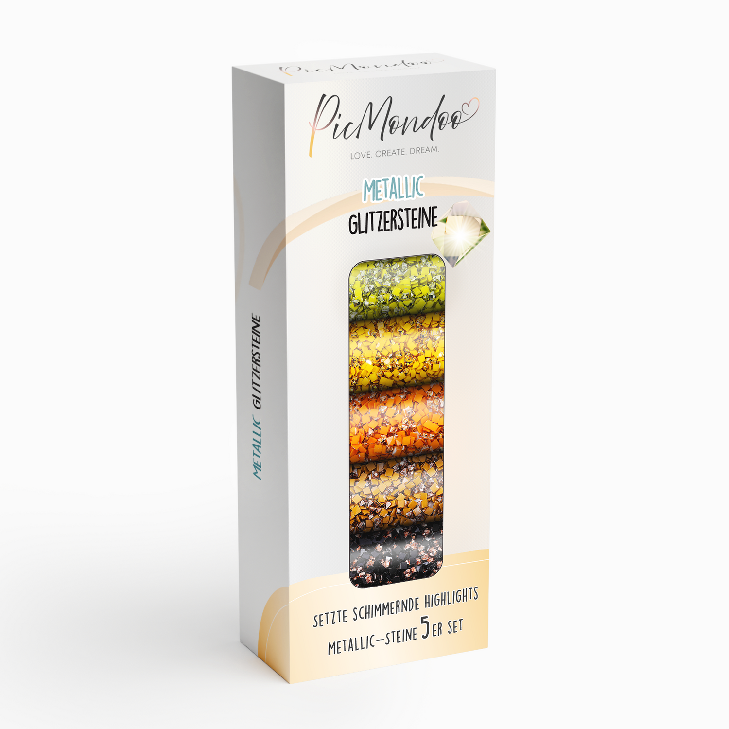 Metallic-Special Diamond Painting Steinchen in verschiedenen 25 Farben
