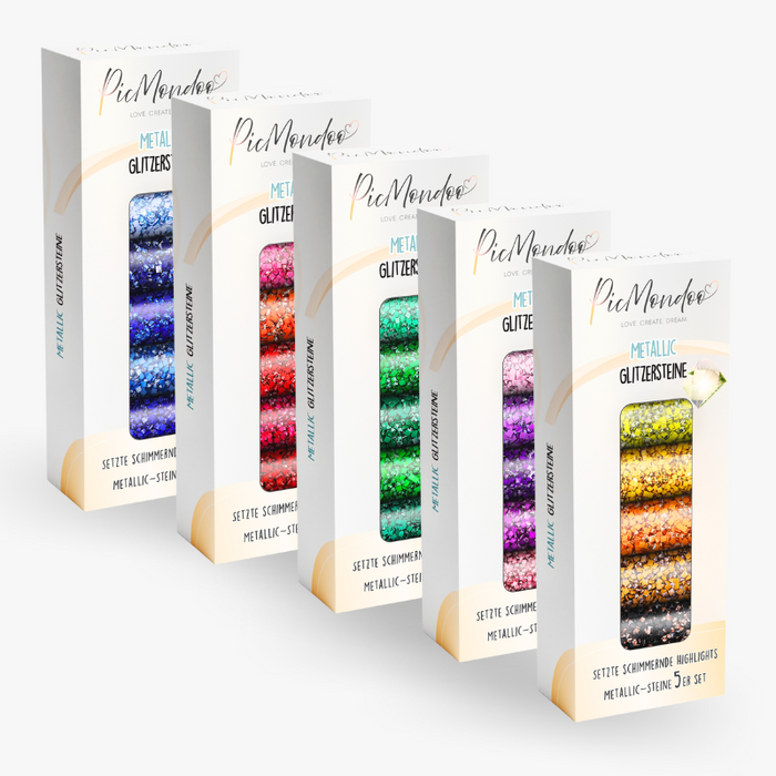 Metallic-Special Diamond Painting Steinchen in verschiedenen 25 Farben