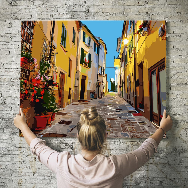 DIY Malen nach Zahlen Set für Erwachsene - Altstadt