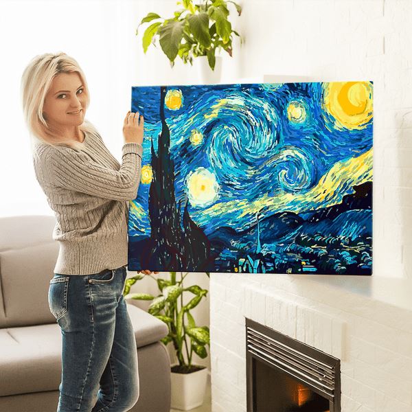 "DIY" Malen nach Zahlen Set für Erwachsene - Van Gogh "Sternennacht"